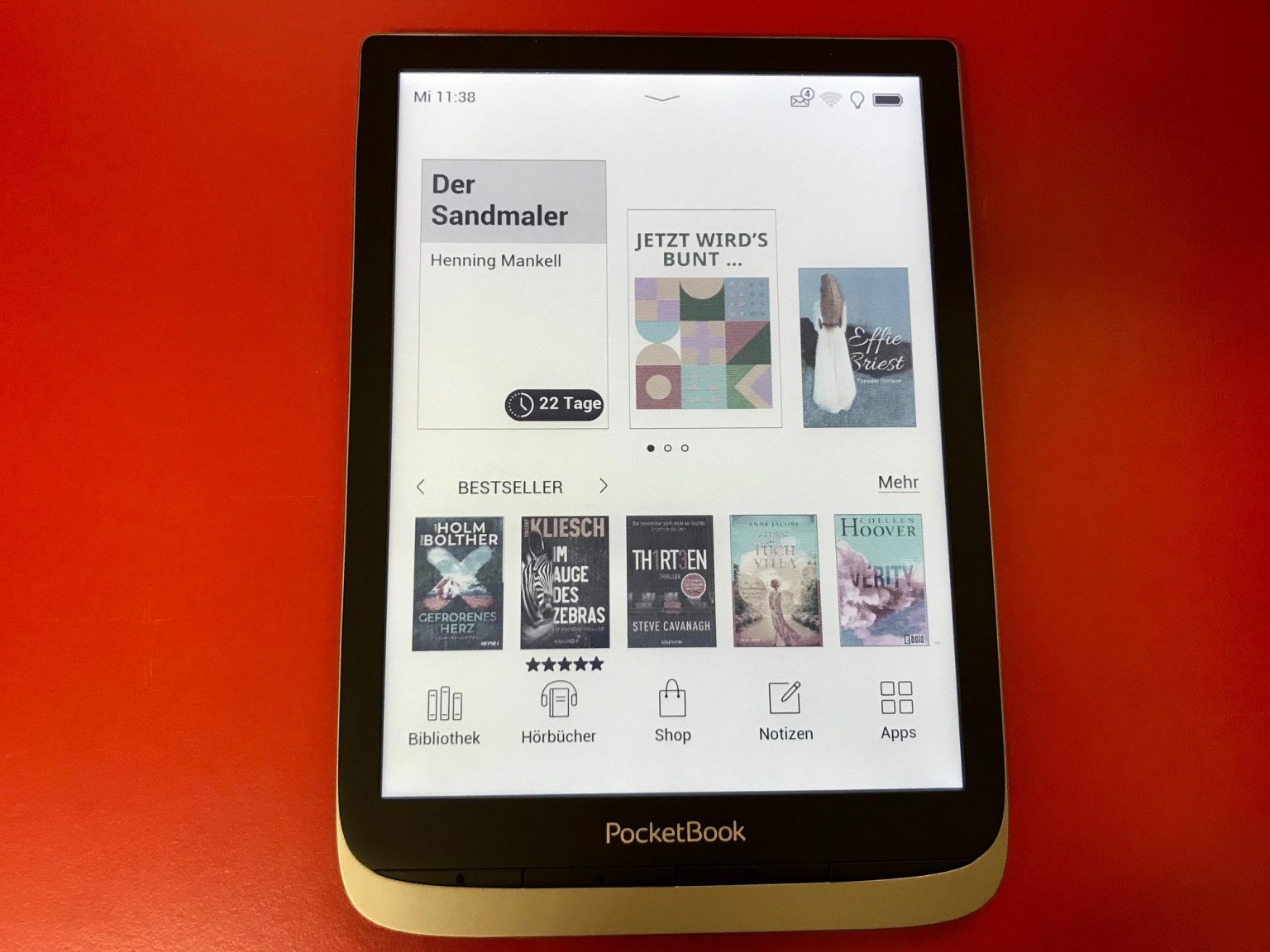 PocketBook Reader mit Onleihe-App - Blog der Stadtbibliothek Erlangen